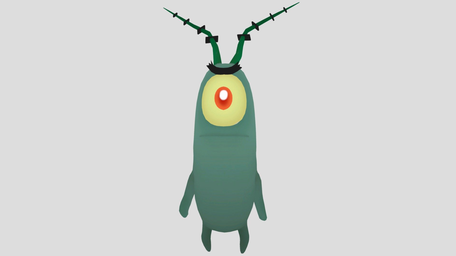 Bfbbr-Plankton - Download Free 3D model by SMF Features Developed From ...