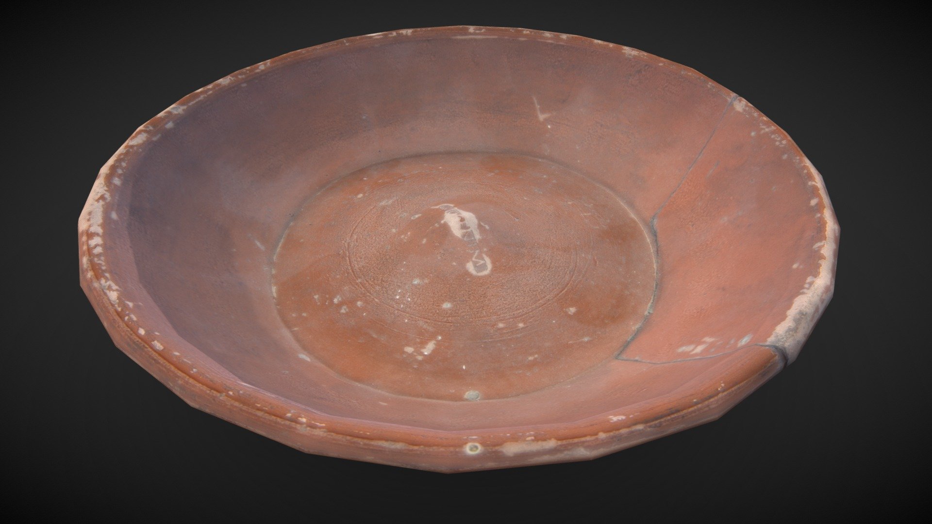 Samian ware platter, Falkirk, Antonine Wall - 3D model by Historic ...
