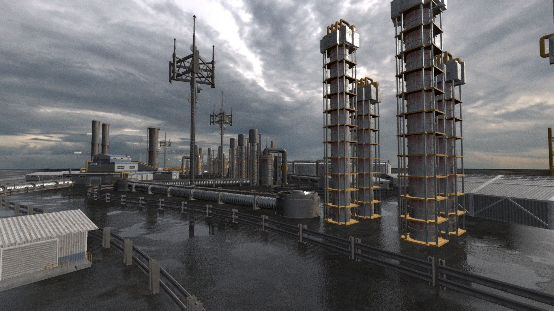 Industrial Race Track - Buy Royalty Free 3D model by Nicholas-3D ...