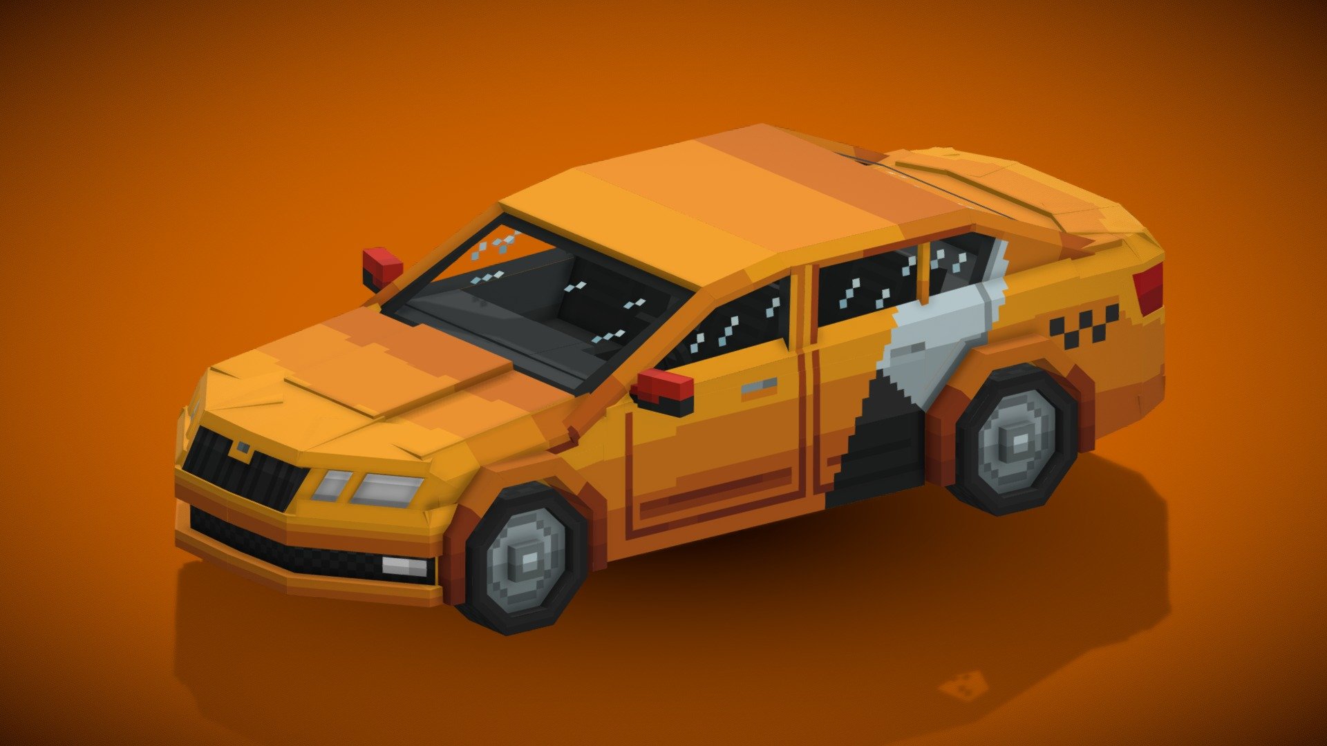 Skoda Octavia Taxi - 3D model by Art Center Studio | BlockBench | Minecraft (@artcenterstudio ...