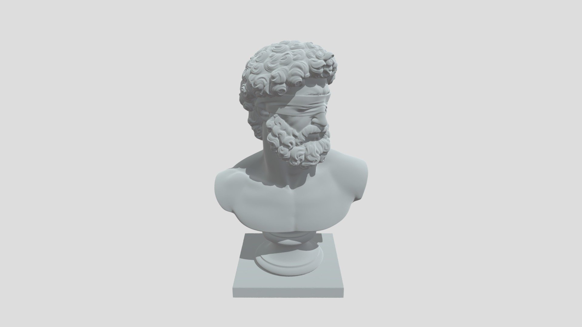 Blue Blindfolded Bust - 3D model by aptattoo17 [4319d2c] - Sketchfab