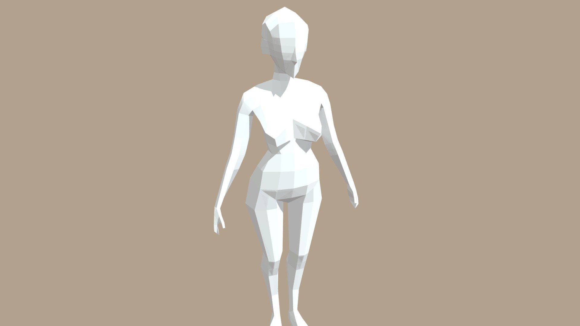 Stylized Low Poly Woman - 3D model by Easy Low-Poly (@easylowpoly ...