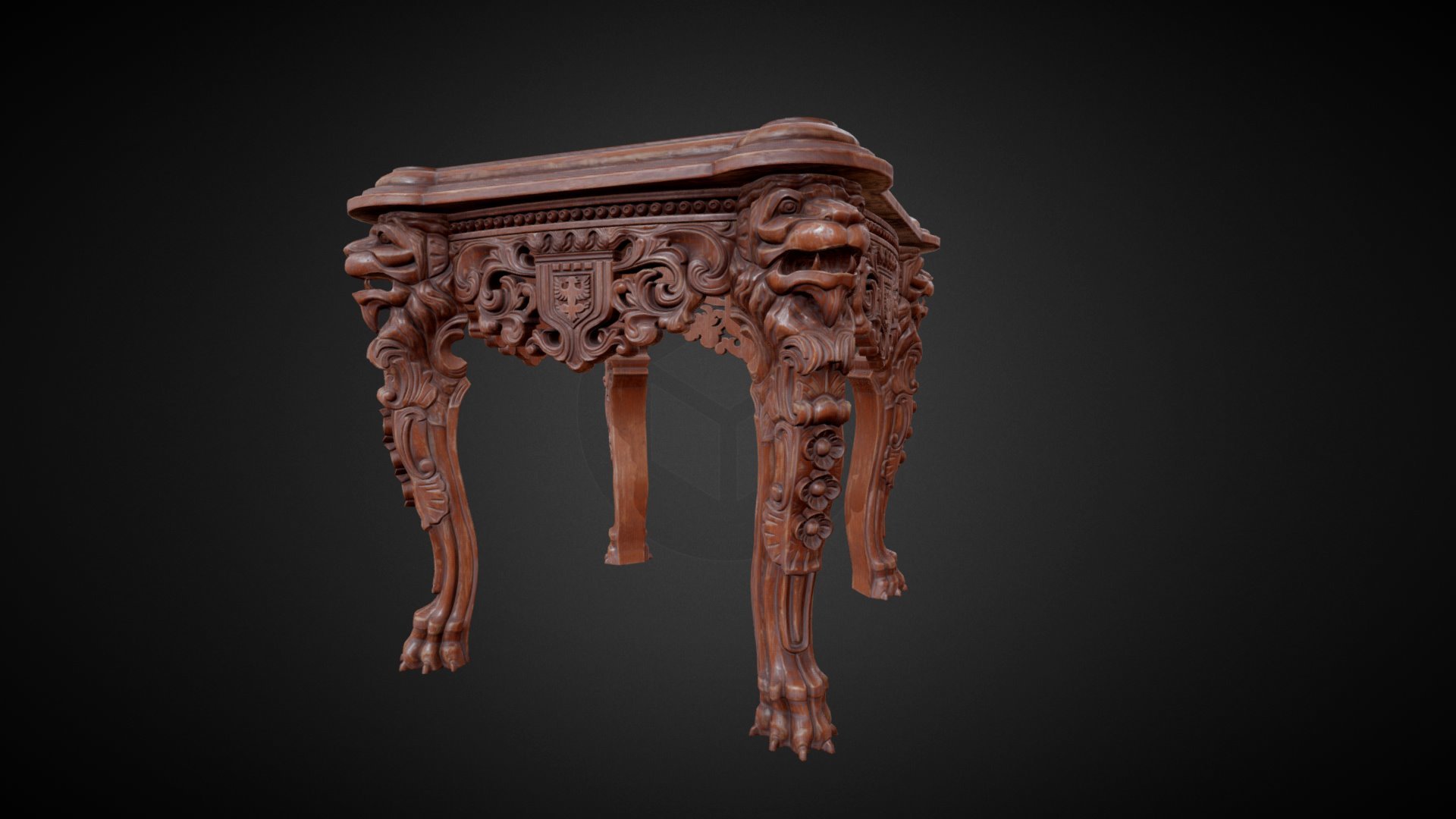 Lion Table - 3D model by mreggx [431dc7c] - Sketchfab