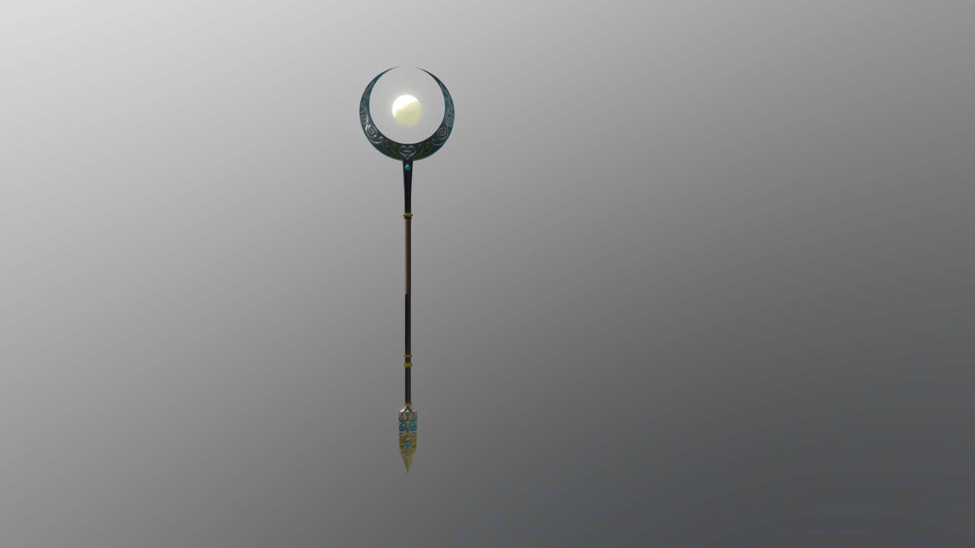Magical Moon Staff - 3D model by smeyer_art [4320051] - Sketchfab