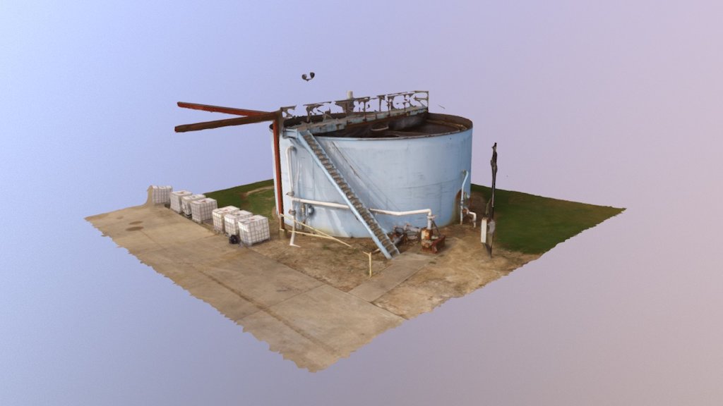Storage Tank - 3D model by foleyaerialservices [4323469] - Sketchfab