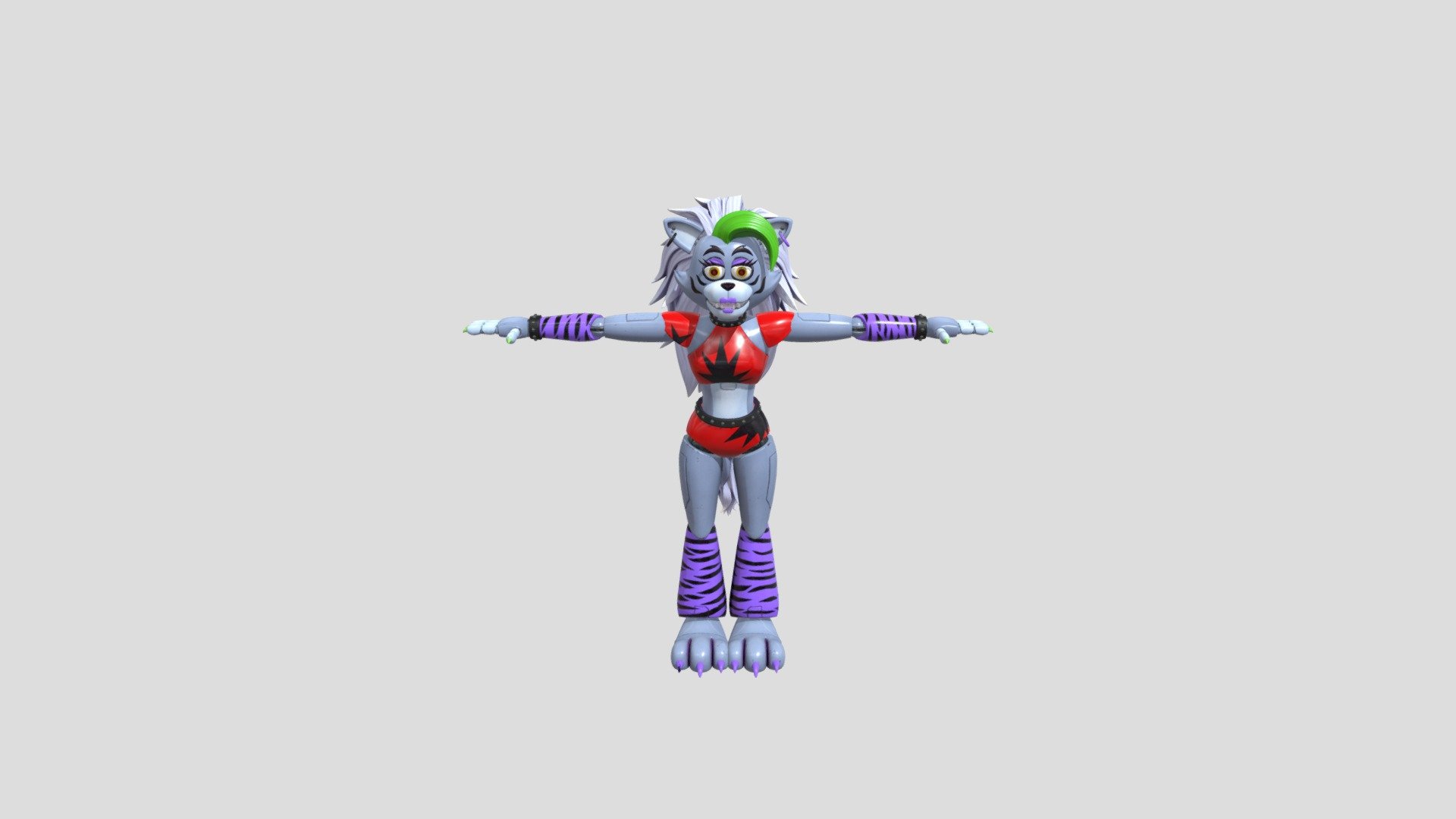 Fnaf Security Breach - Roxanne Wolf 3d design - Download Free 3D model ...