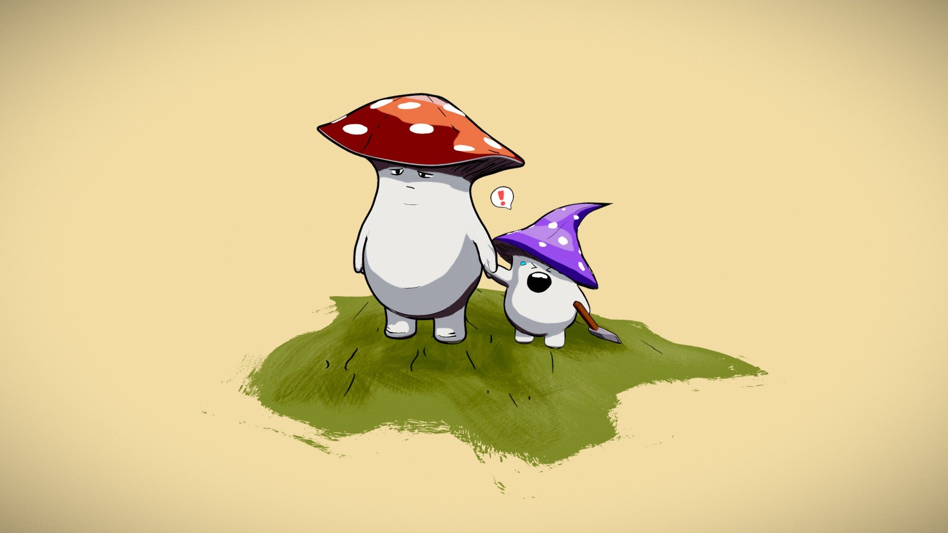 Mushroom People - 3D model by martaesz [4324506] - Sketchfab