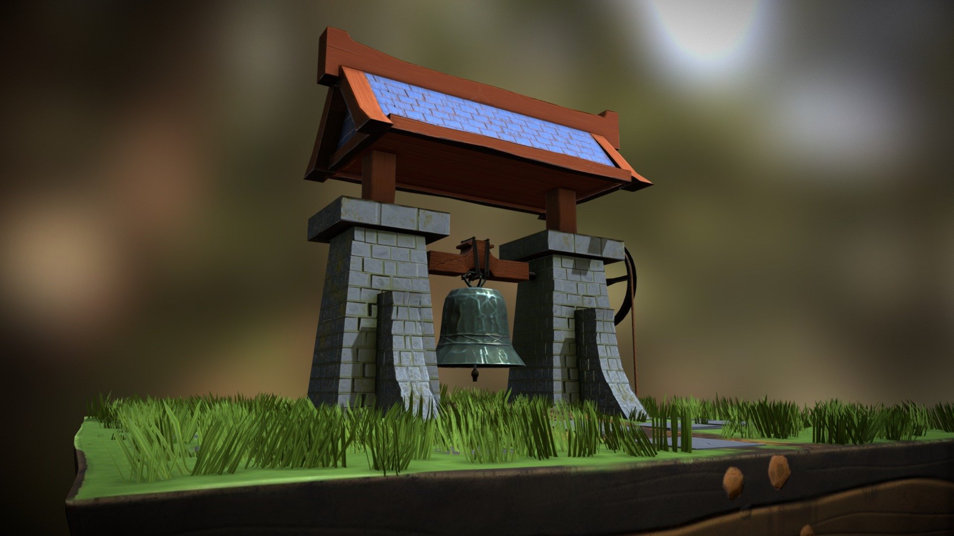 Stylized Town Bell - 3D model by striegj [4325ac2] - Sketchfab