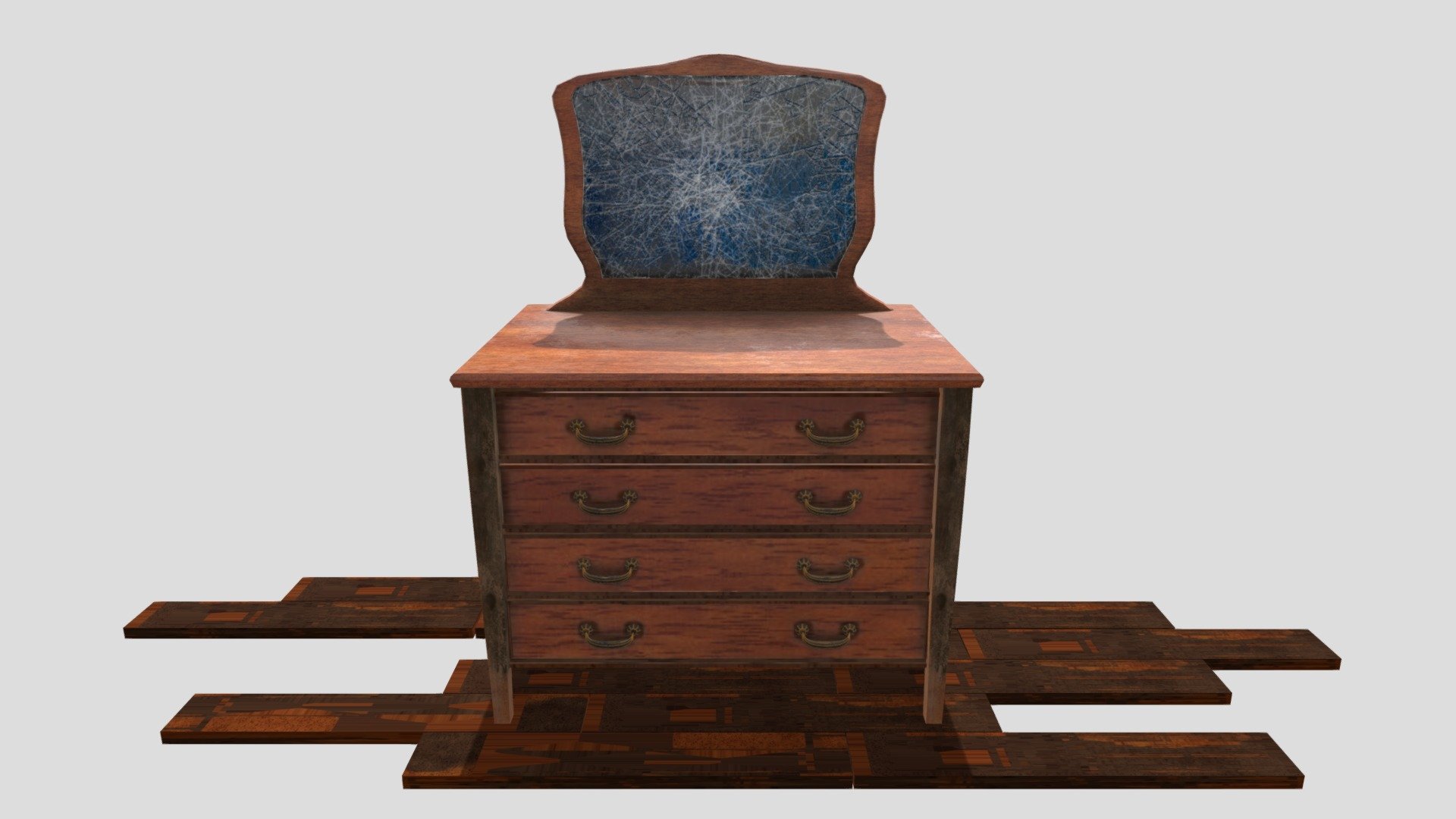 Scared mirror - 3D model by NaBo [43274ea] - Sketchfab