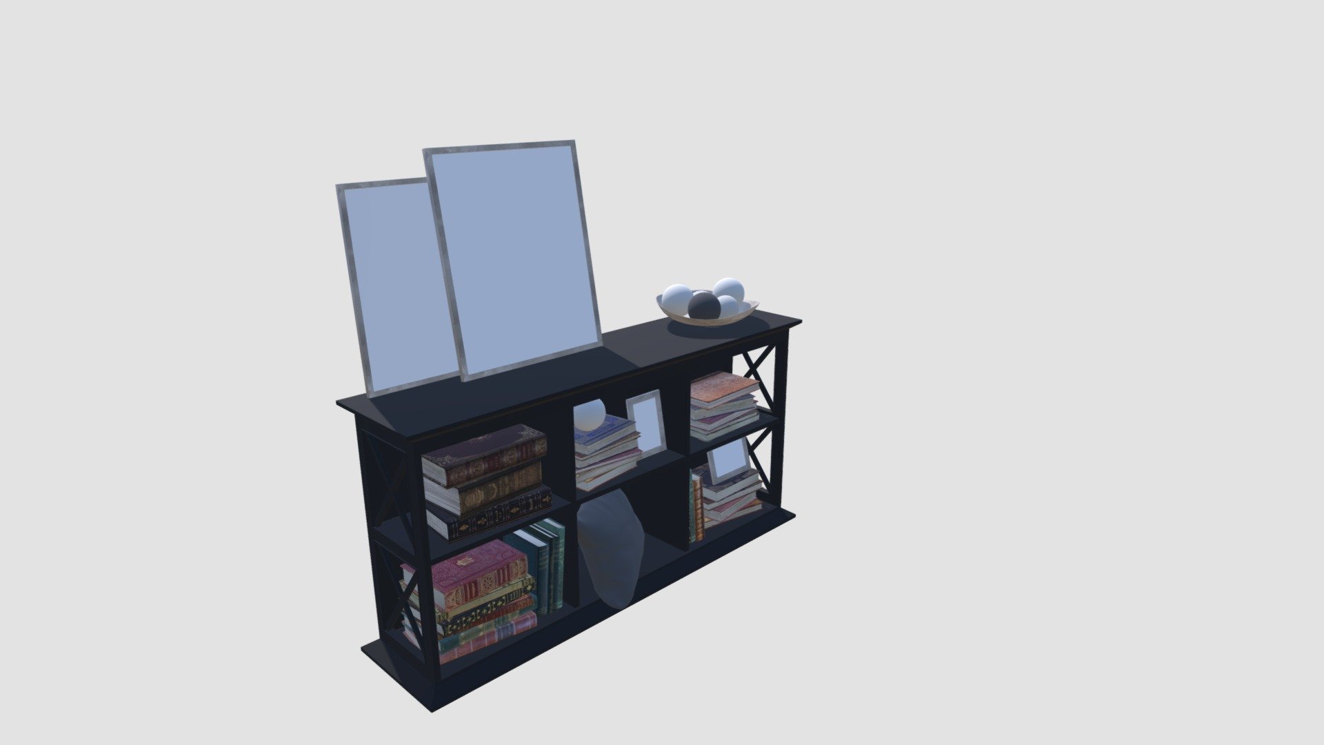 bookshelf - Buy Royalty Free 3D model by Evermotion [432a223] - Sketchfab Store