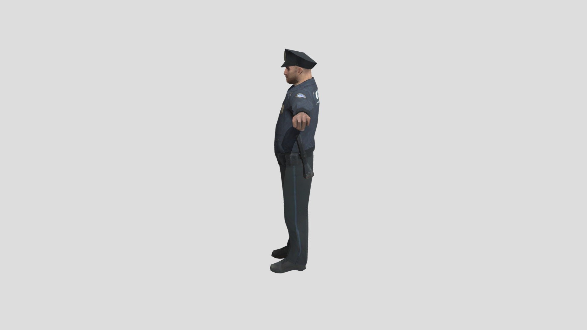 Police man riged_obj - Download Free 3D model by MMS 3D LOVER ...
