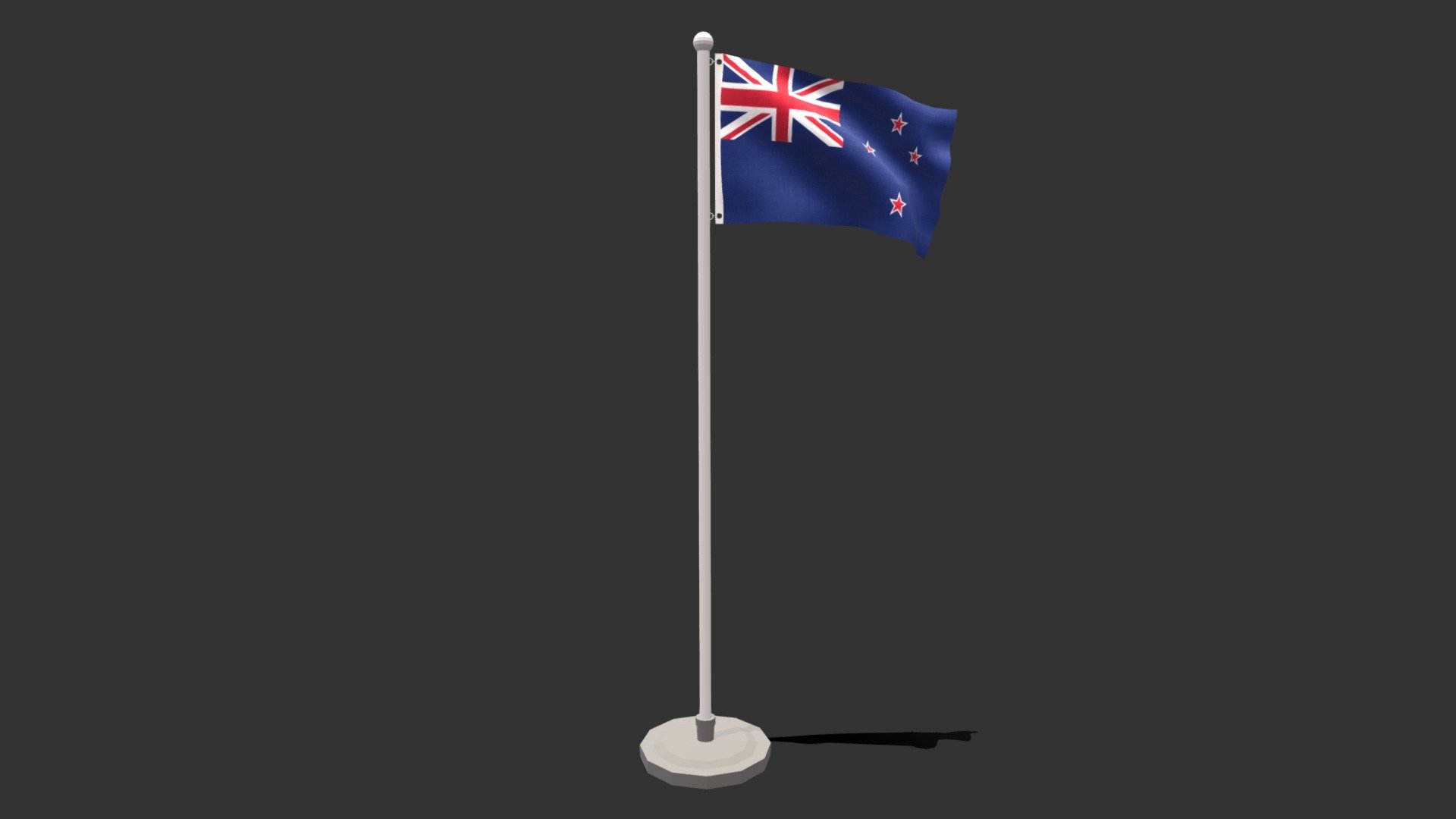 Low Poly Seamless Animated New Zealand Flag - Buy Royalty Free 3D model ...