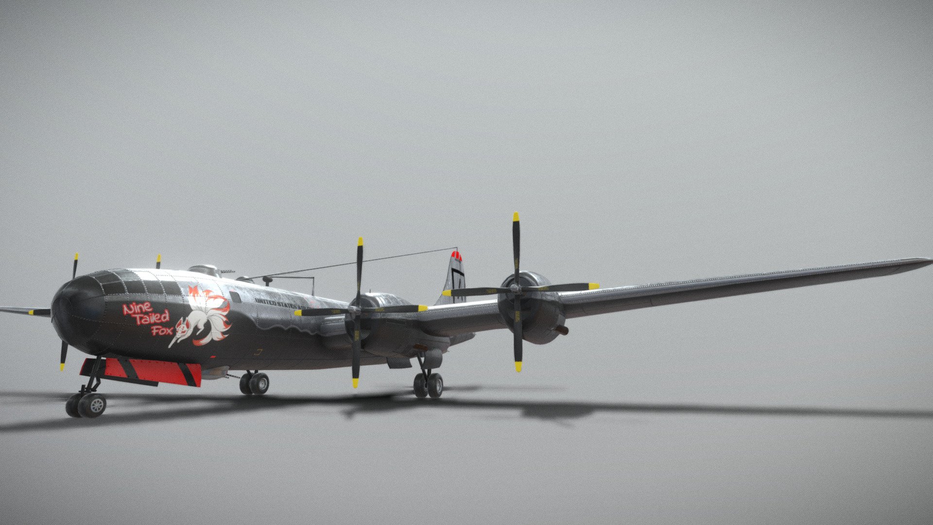Boeing B-29 Superfortress Low Poly - 3D model by Lex713 (@LunarEclips3 ...