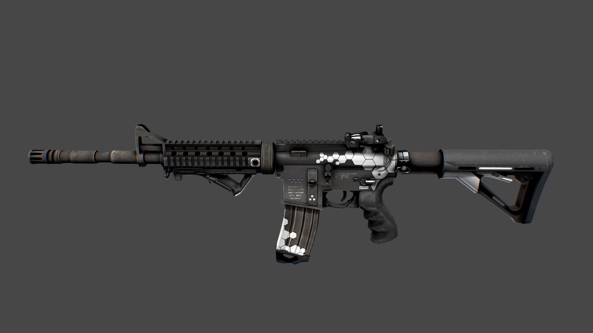 M4A1D - 3D model by SevenStrike Media Co.ltd (@sevenstrike) [432e51a ...