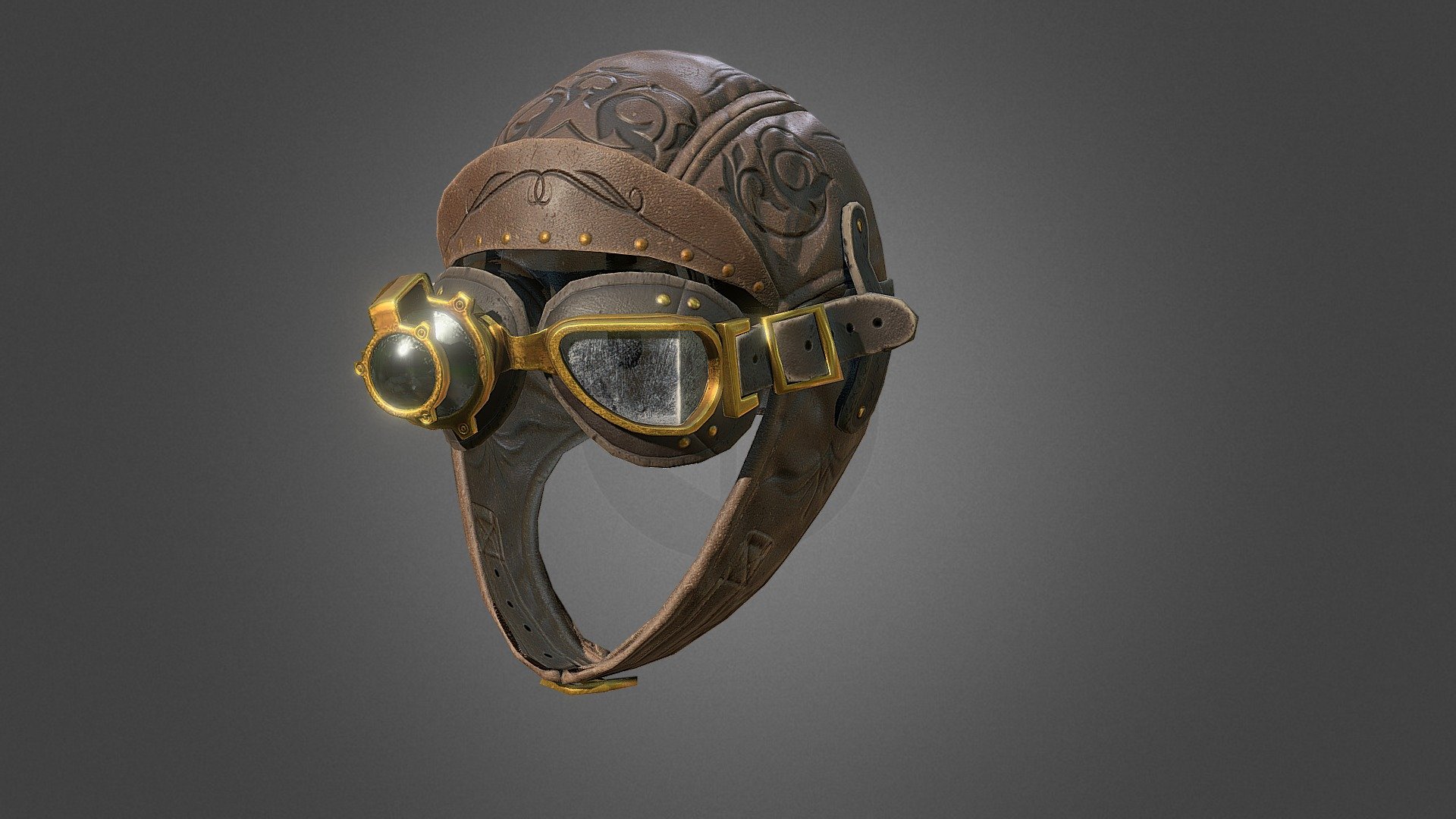 Aviator Cap Ornate - 3D model by Portalarium [432f825] - Sketchfab