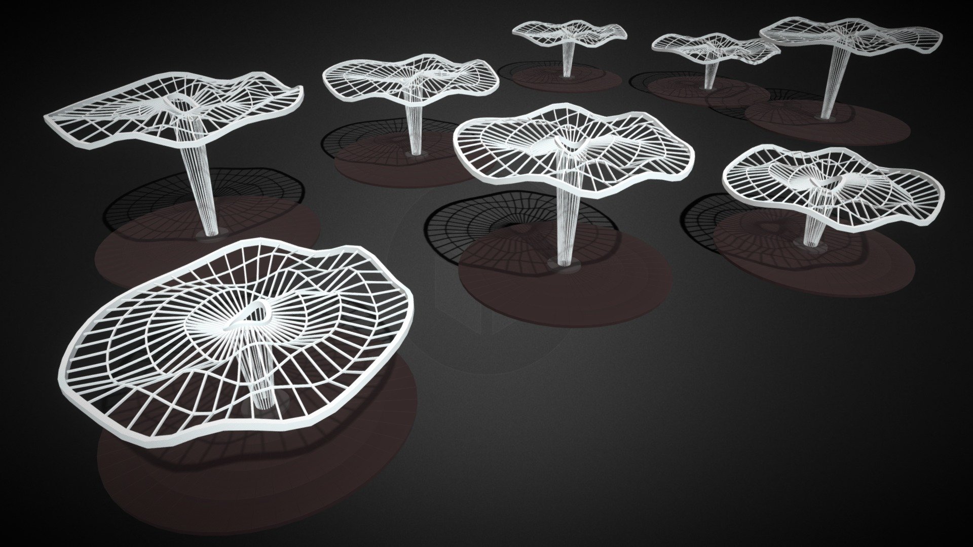 Beach/Pool Side Canopy Set - Buy Royalty Free 3D model by aarcharanya ...