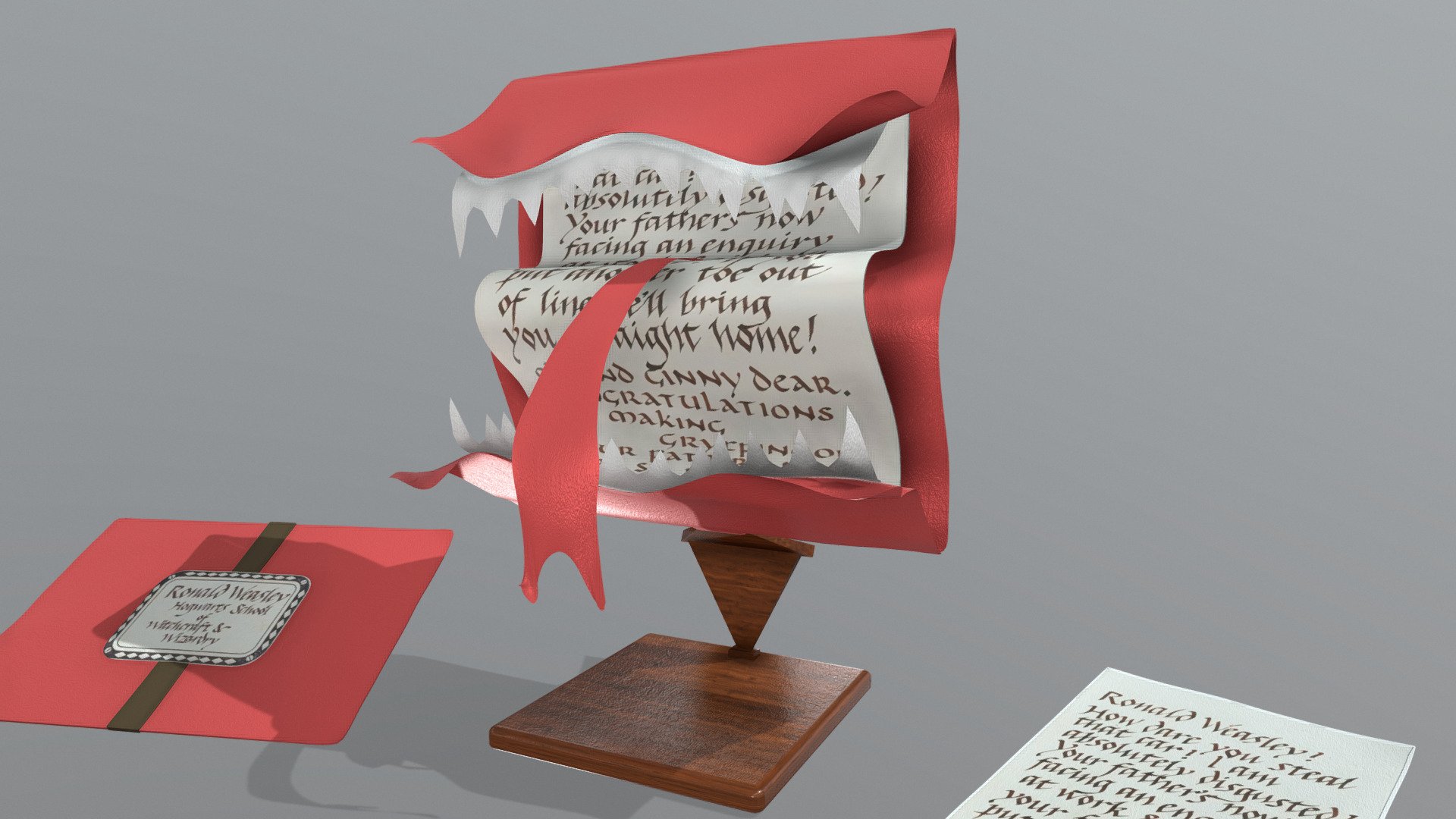Howler card - Buy Royalty Free 3D model by luismi93 [4331889 ...