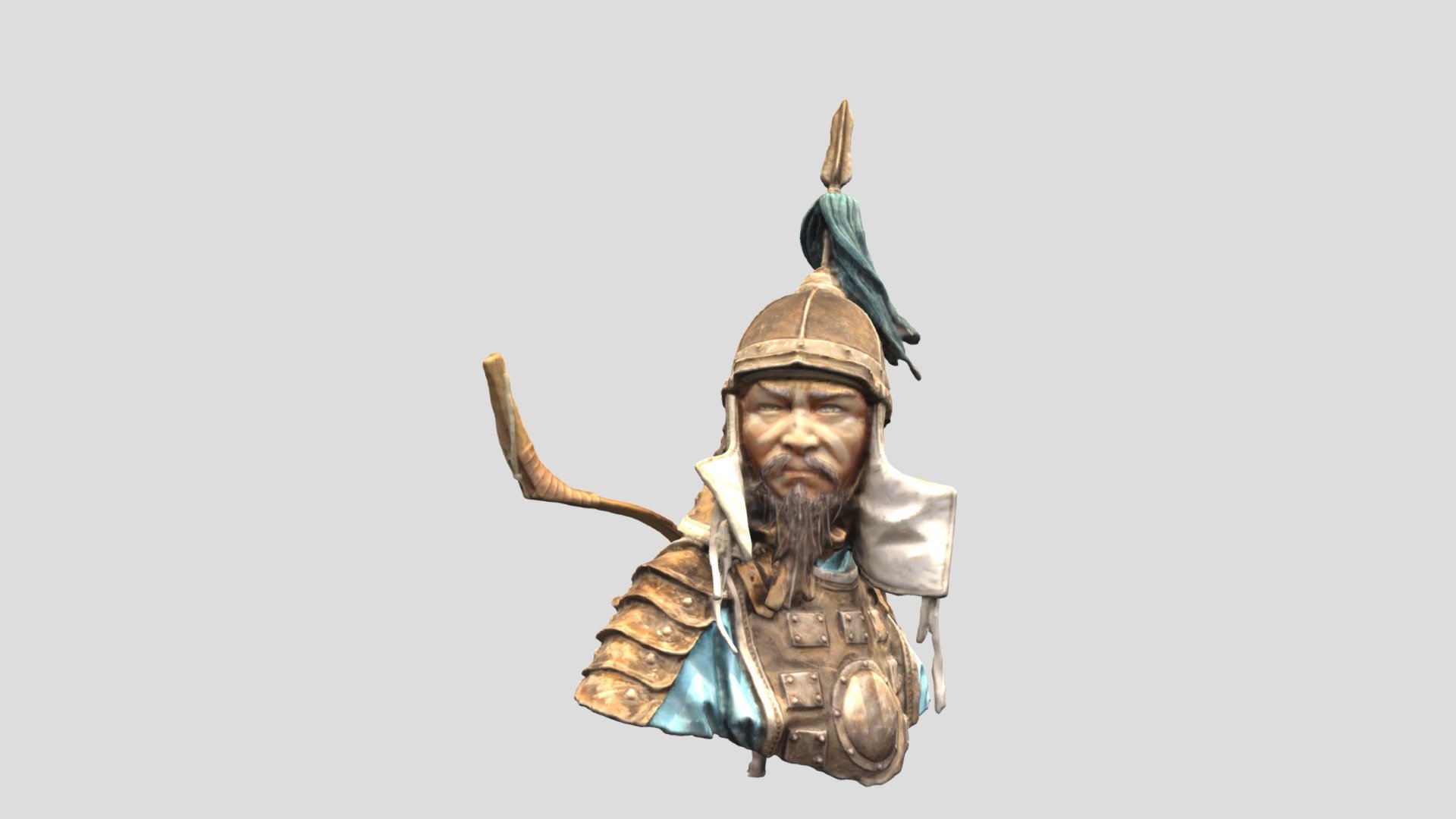 Mogol Warrior Bust - 3D model by Pierre Wilmot (@pierre.wilmot ...