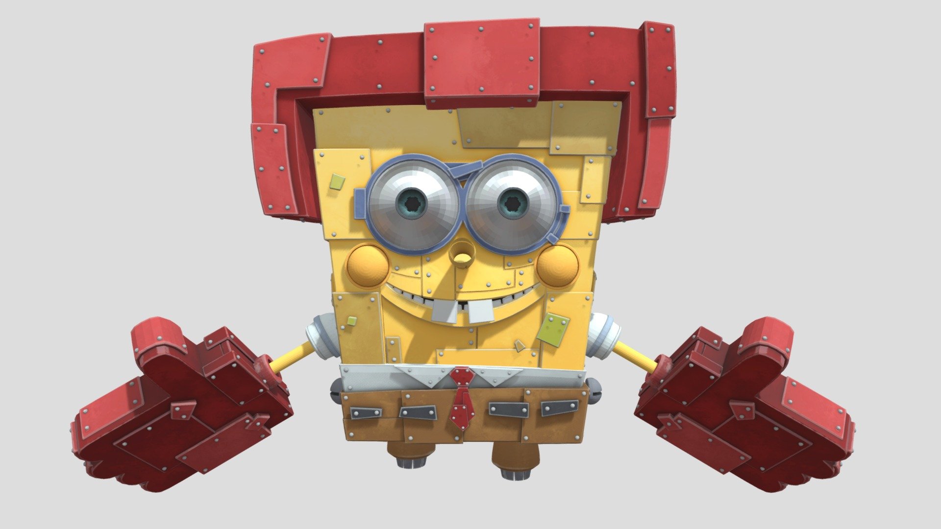 Robo SpongeBob - Download Free 3D model by alex.andain.777 [433310a ...
