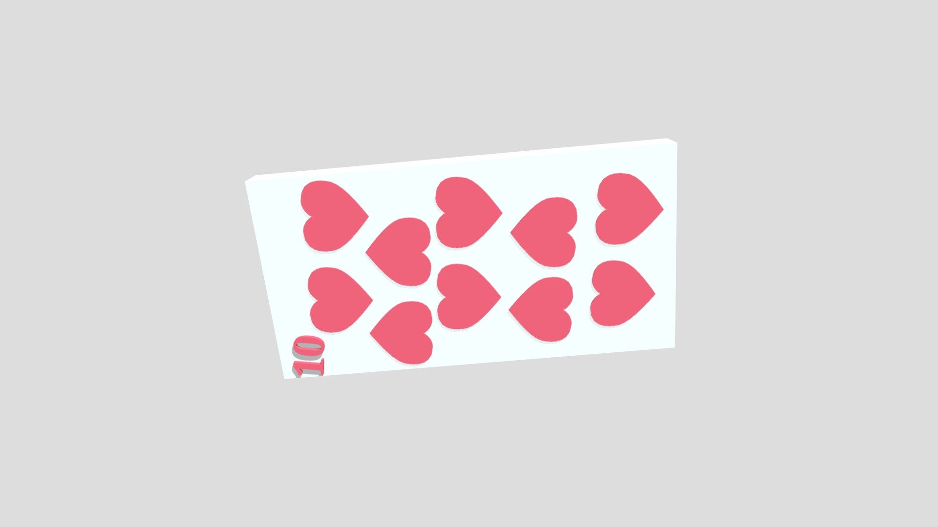 Heart of Cards - 3D model by apineda2025 [43360cc] - Sketchfab