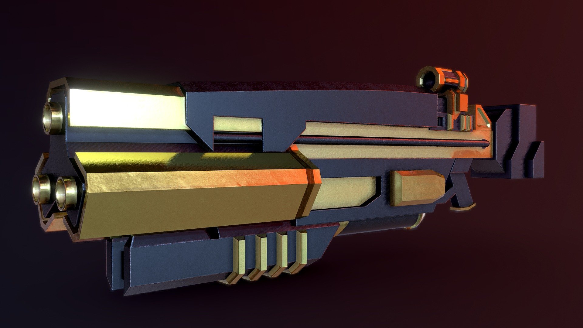 Sci-Fi Gun - Download Free 3D model by Nathan (@nathanscrap) [4336a67 ...