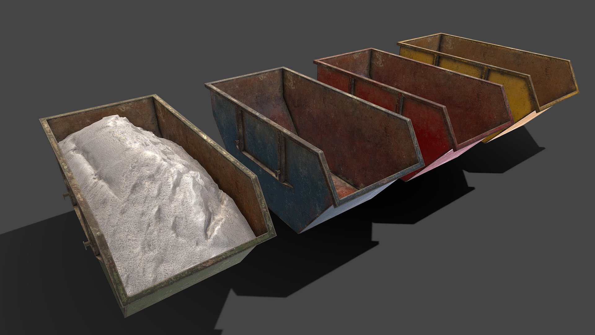 Skip Container - Ready to Unity HDRP - Buy Royalty Free 3D model by ...