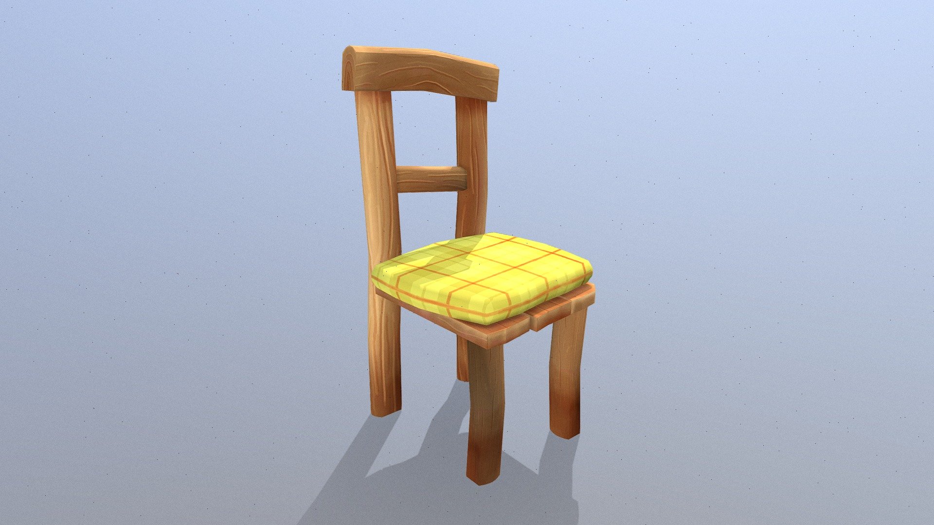 Stylized Chair (Game Ready Asset) | Hand Painted - Download Free 3D ...
