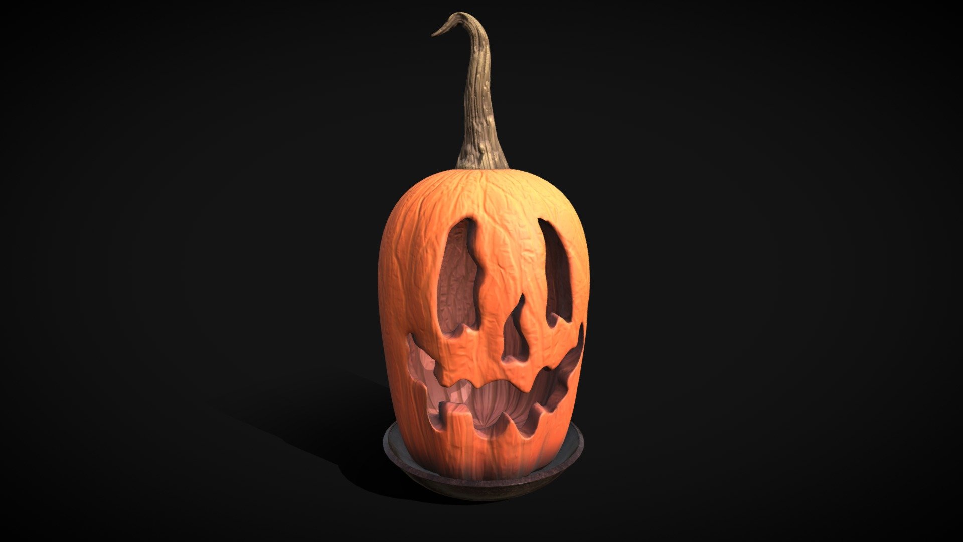 Halloween Big Carved Pumpkin - Buy Royalty Free 3D model by Clockwork ...