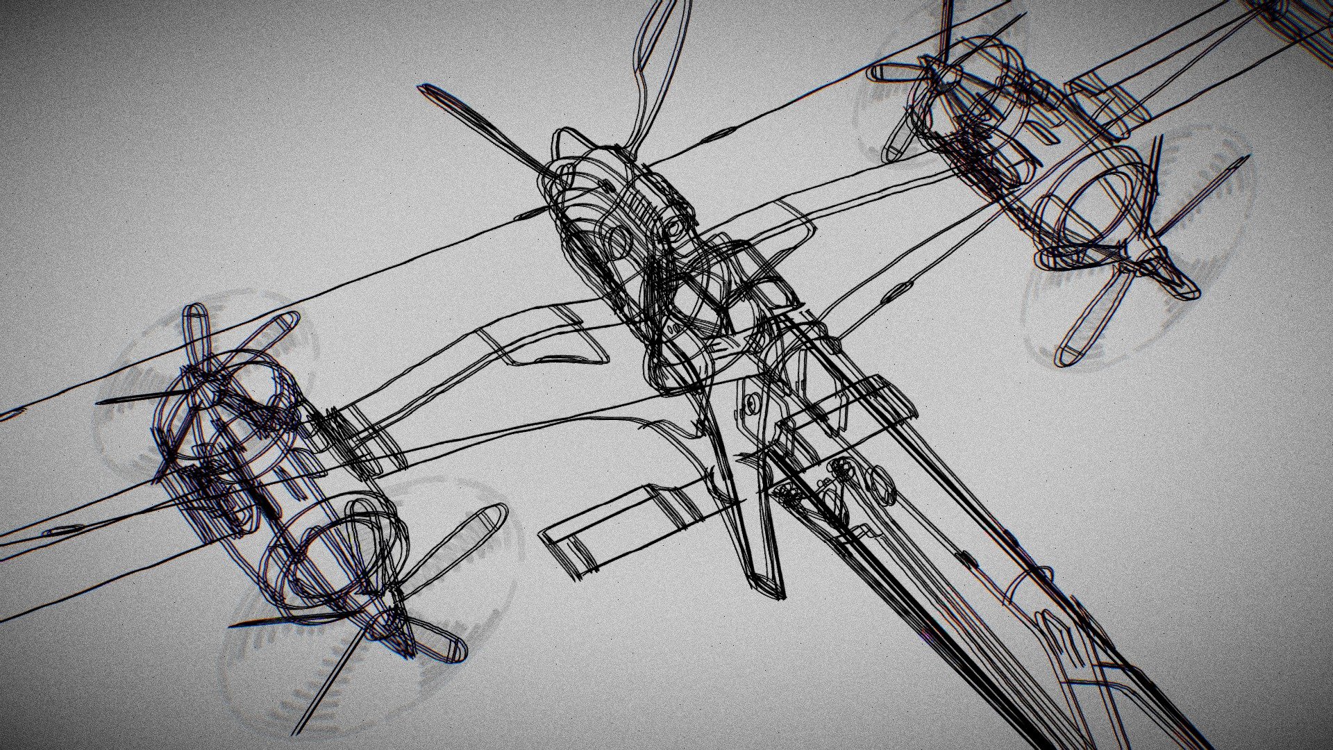 3D sketched Racing Airplane - 3D model by sy-kim [433bcaf] - Sketchfab