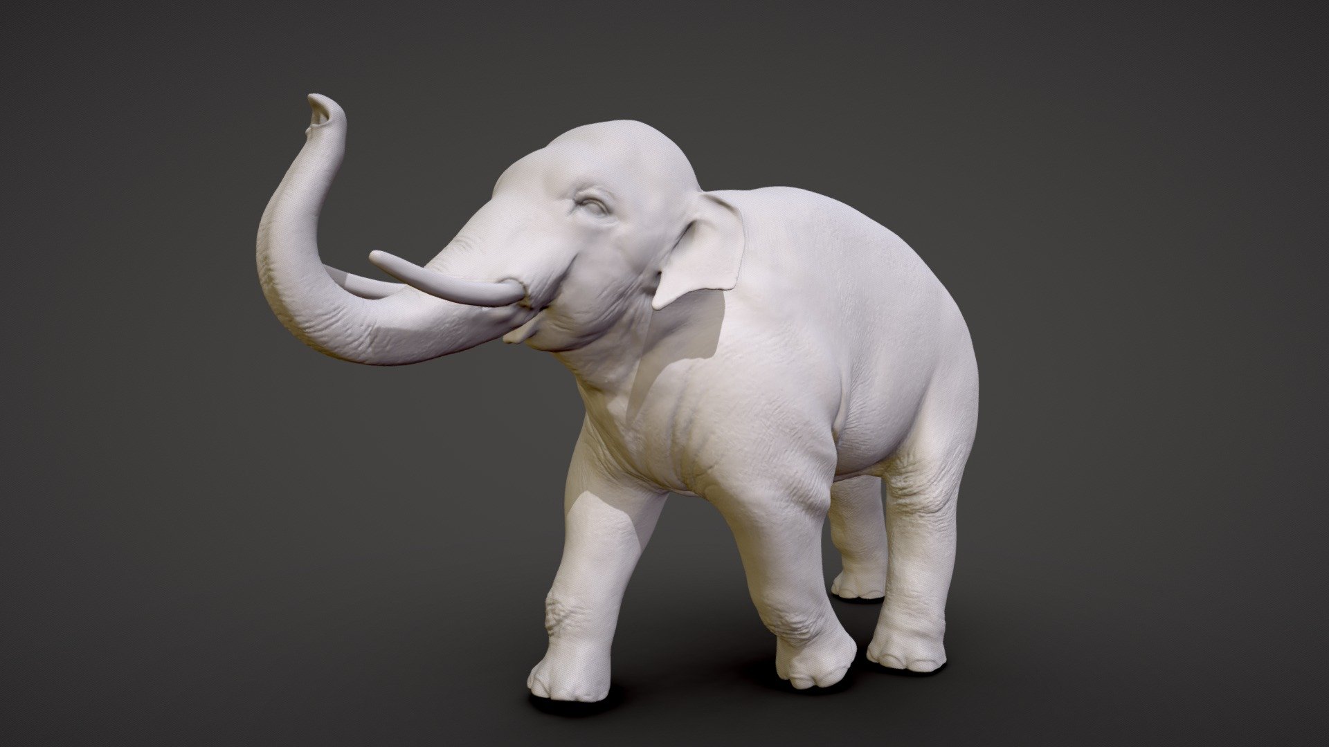 Asian elephant figurine 3D print model - Buy Royalty Free 3D model by ...