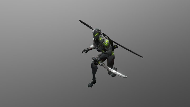 Genji-overwatch 3D models - Sketchfab