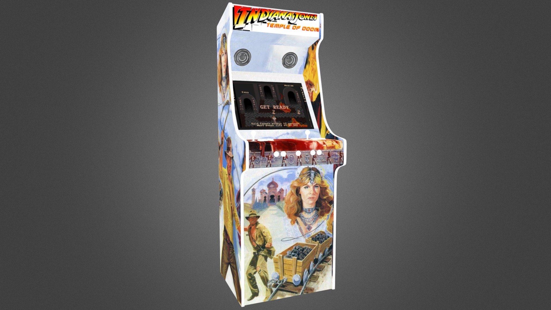 Indiana Jones et le temple maudit Arcade - 3D model by Art-Conan ...