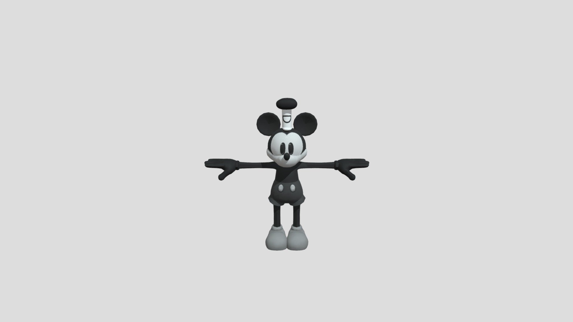 Steamboat Willie (Epic Mickey Style) - Download Free 3D model by ...