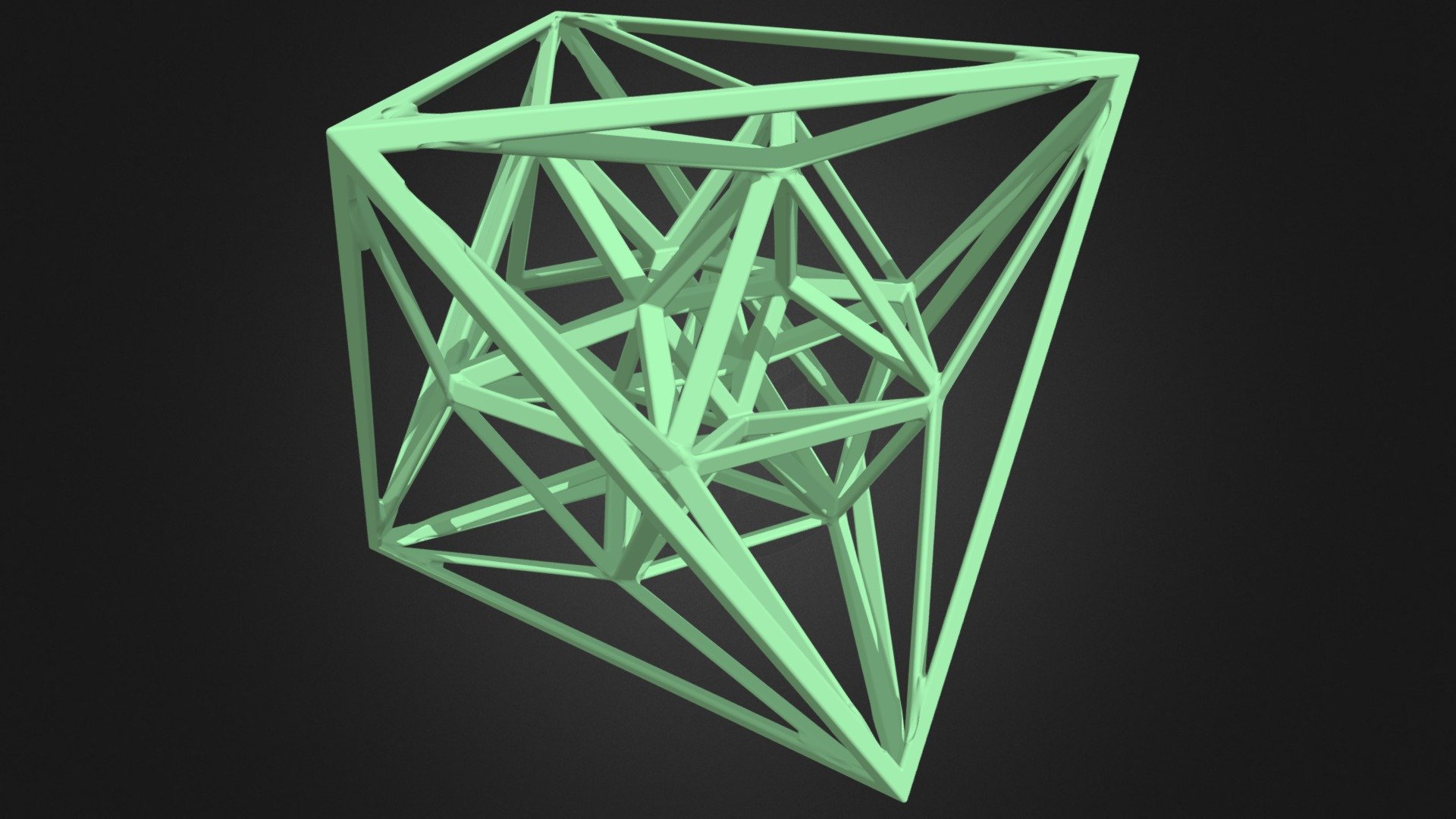 Wireframe Shape Geometric 24-Cell - Buy Royalty Free 3D model by MR ...