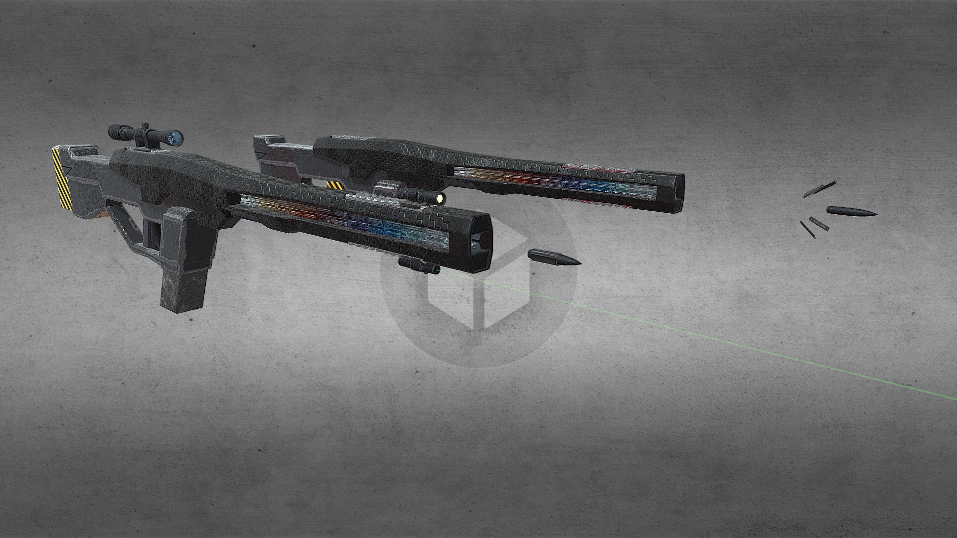 Railgun - 3D model by Nicolas_Levesque [43428cd] - Sketchfab
