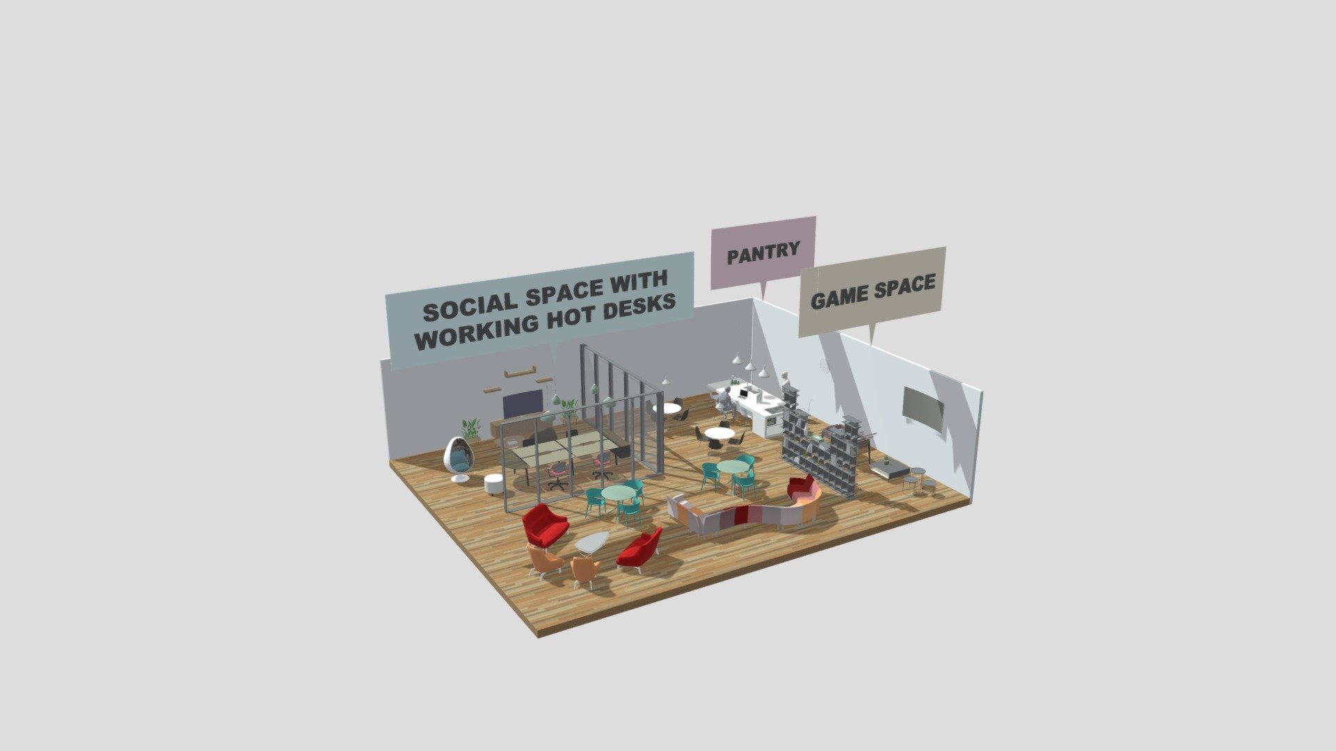 co-working-space-smallmedium-sized-enterprises - Download Free 3D model ...
