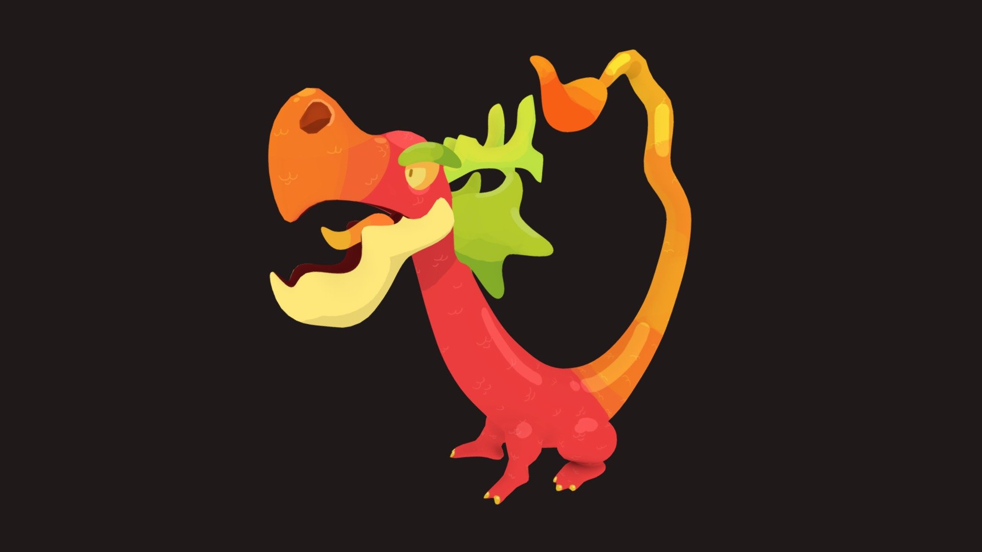 Pepper Dragon - 3D model by hdesauts [4345282] - Sketchfab