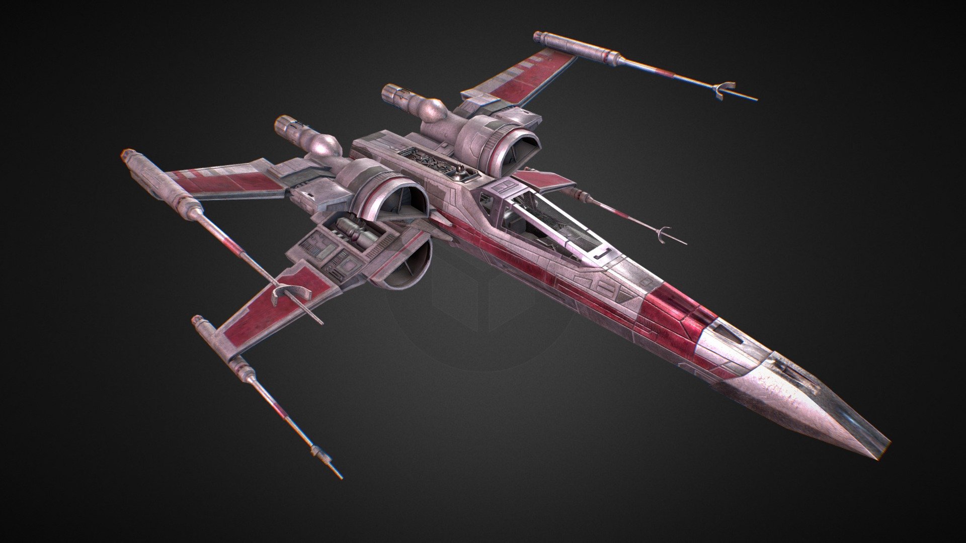X-wing - 3D model by uu.yuri (@uu0358) [4345a9e] - Sketchfab
