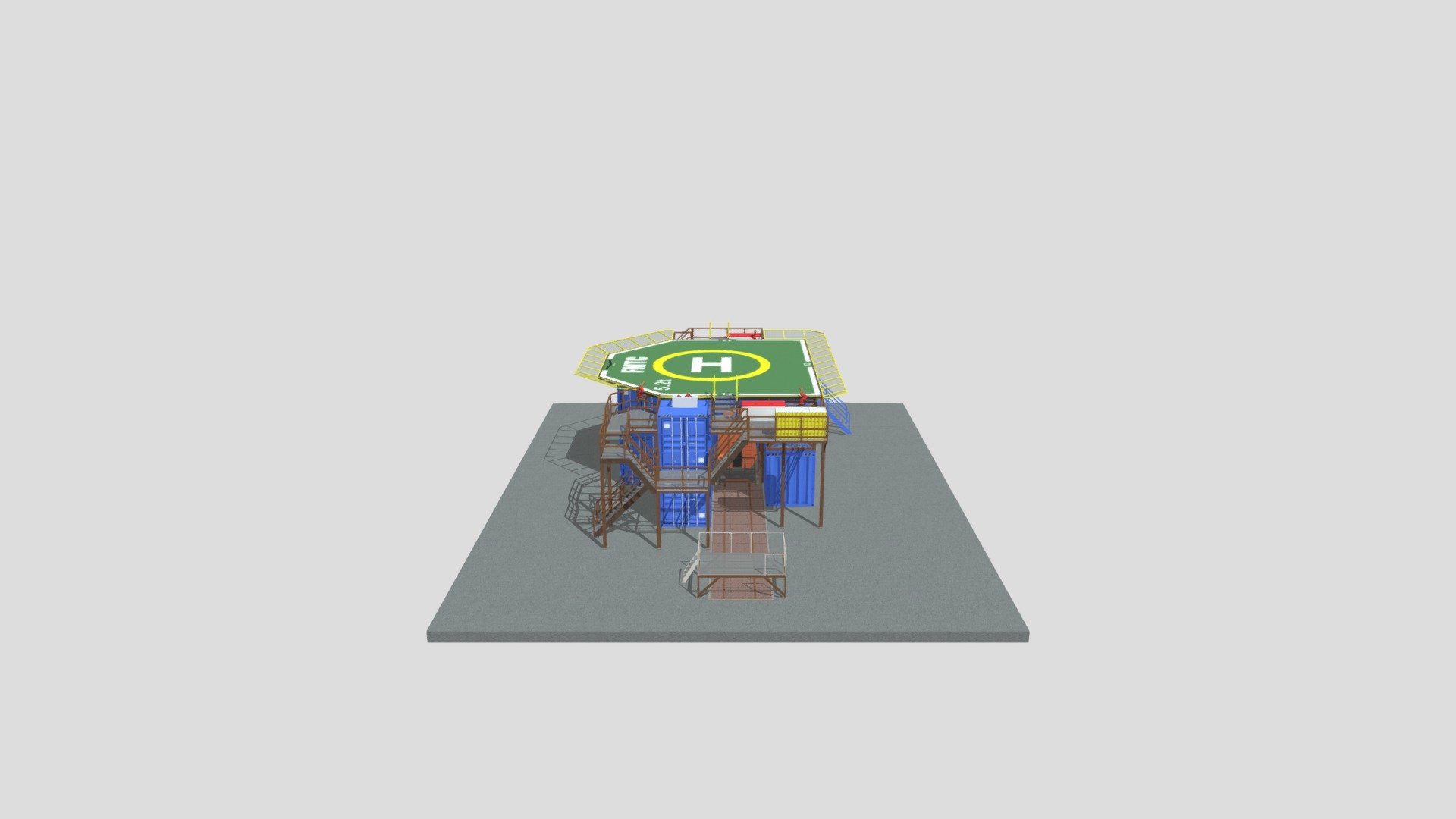 FMTC Helideck - 3D model by dennis_ooms [4348774] - Sketchfab