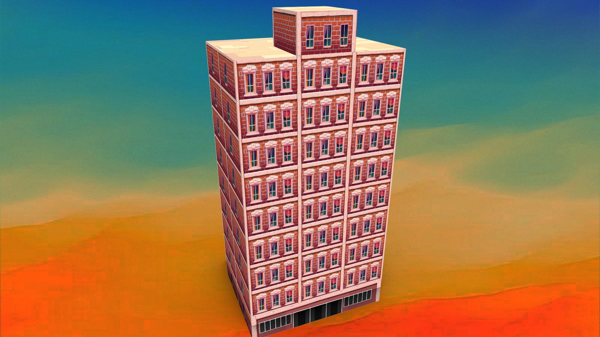 Low poly building - Download Free 3D model by geniusrahman155 [4349240 ...