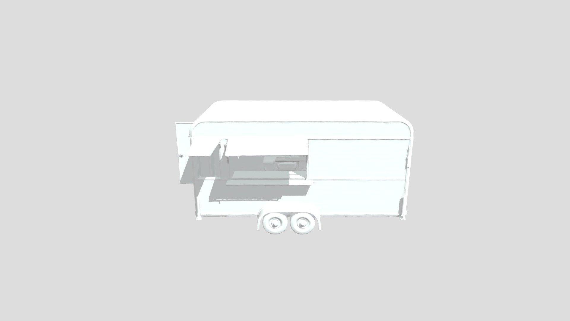 Red Food Trailer - 3D model by cornehilius [434dbfc] - Sketchfab