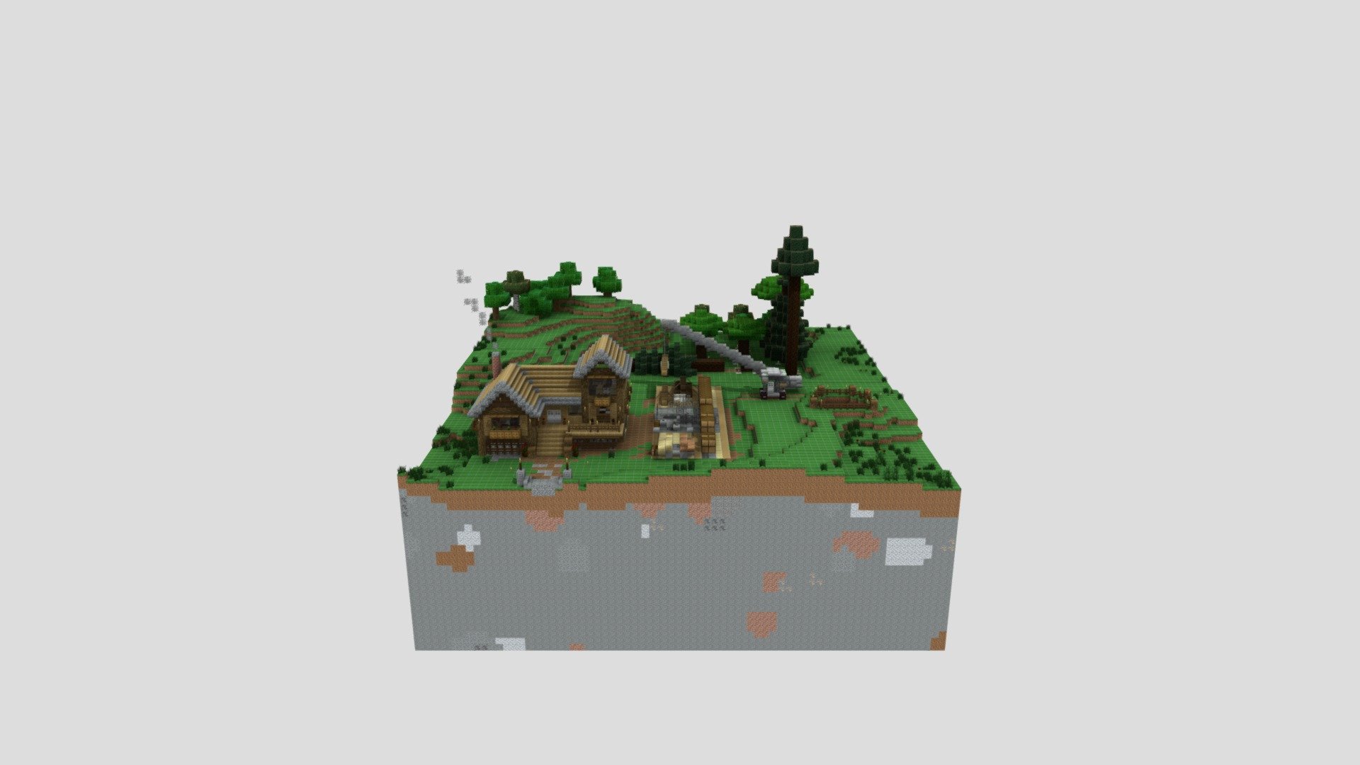 Minecraft Wood Shop Mill - 3D model by preston (@ethantandycc31 ...
