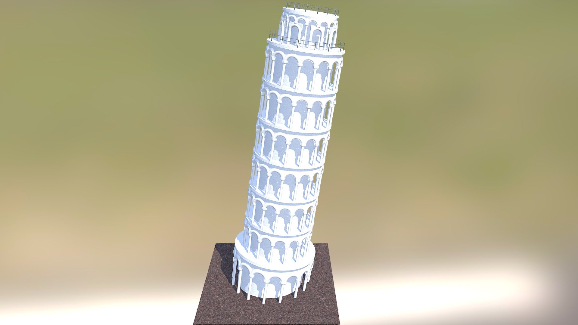 Leaning Tower of Pisa - Download Free 3D model by Anjith ...