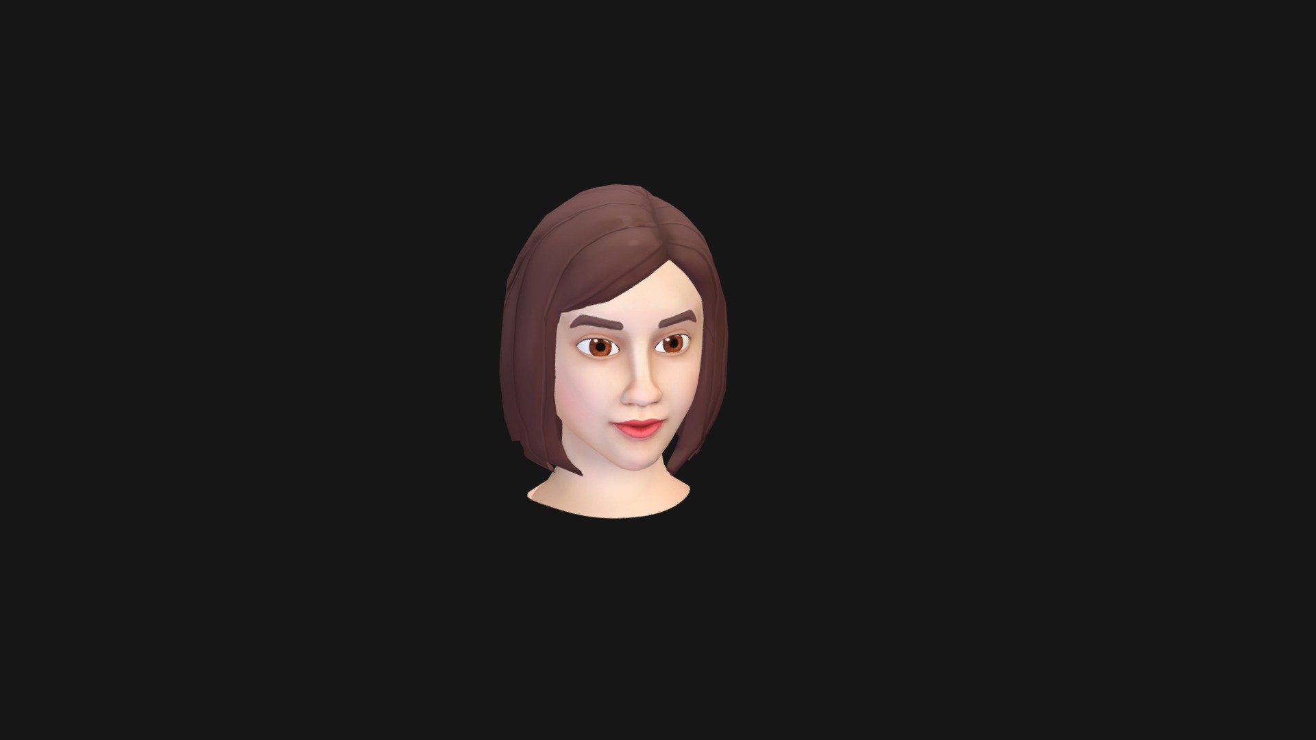 chloe stylized girl face - 3D model by HARSHIL KANSARA ...