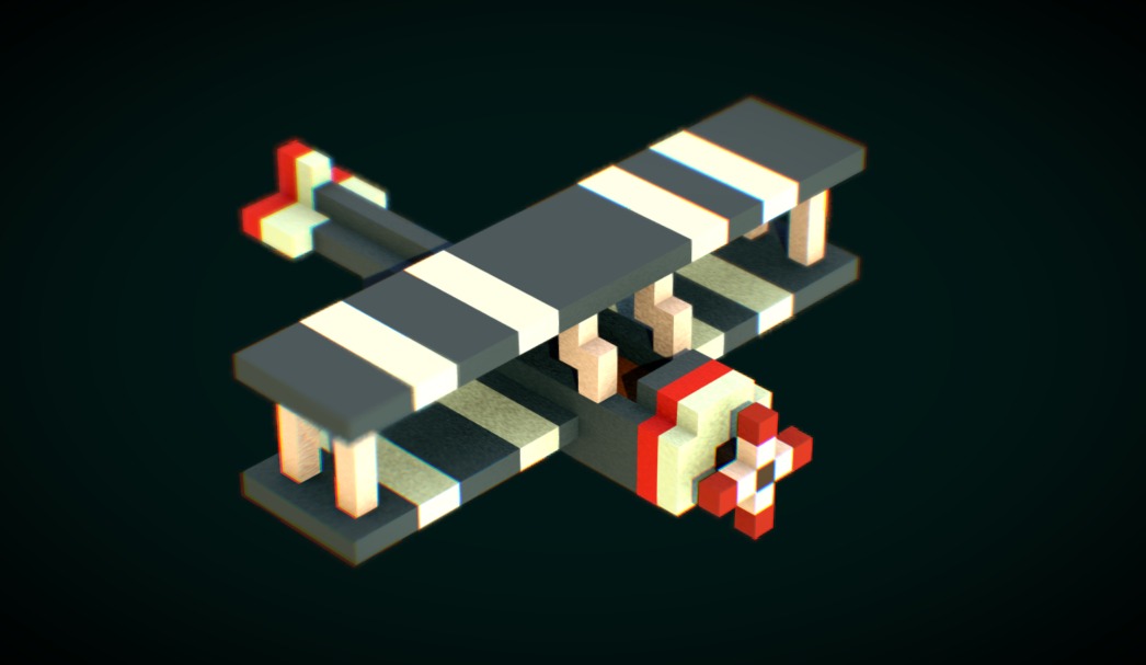 An Airplane - 3D model by LI_A World of Voxels (@liaworldofvoxels ...