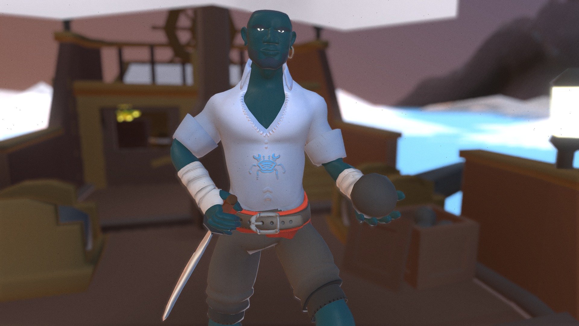 Idle Pirate - 3D model by alexthebear [4352ecb] - Sketchfab