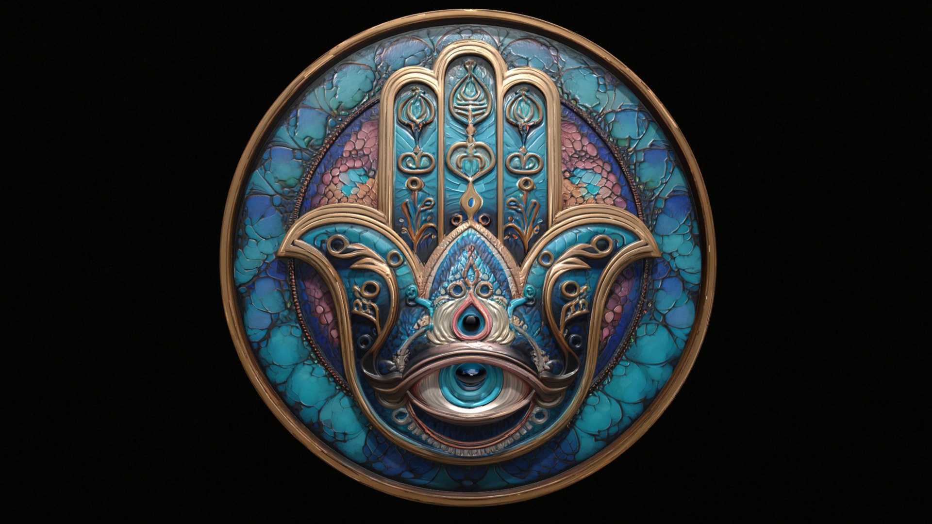 Khamsa - Mystic Hand of Light - 3D model by ARTEL_3D [4354e03] - Sketchfab
