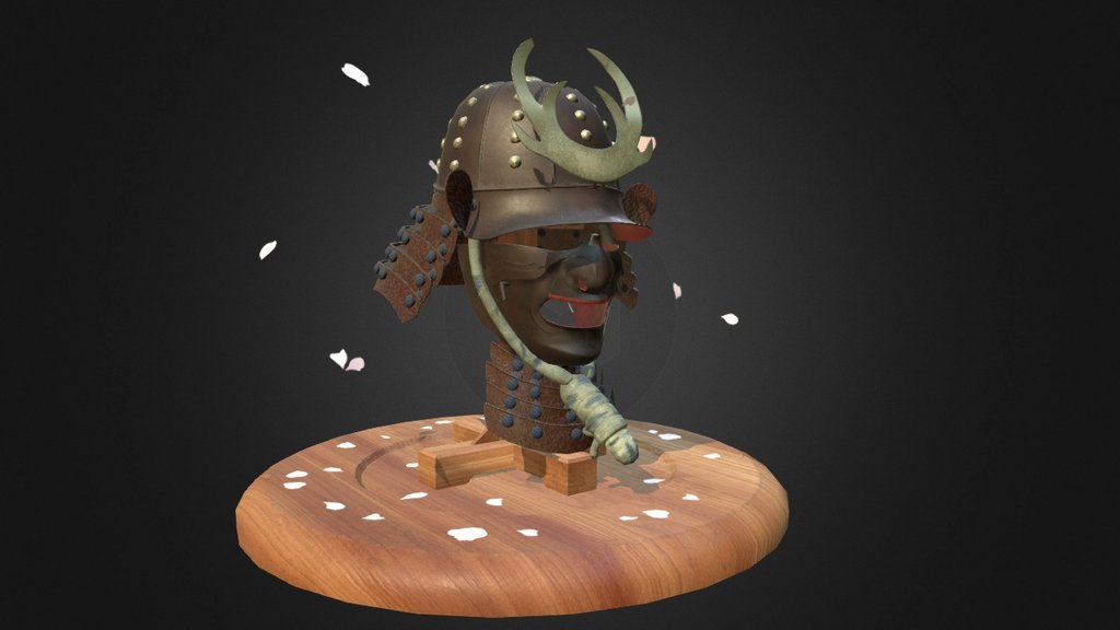 PBR Kabuto Helmet - Download Free 3D model by Jan Discart ...
