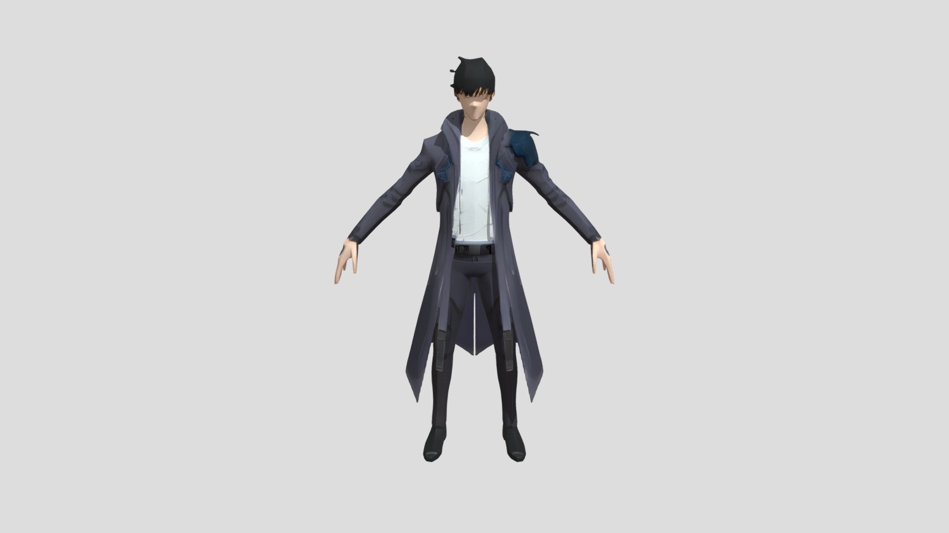 Solo leveling sung jin woo 3d model ( fbx file) - Download Free 3D ...