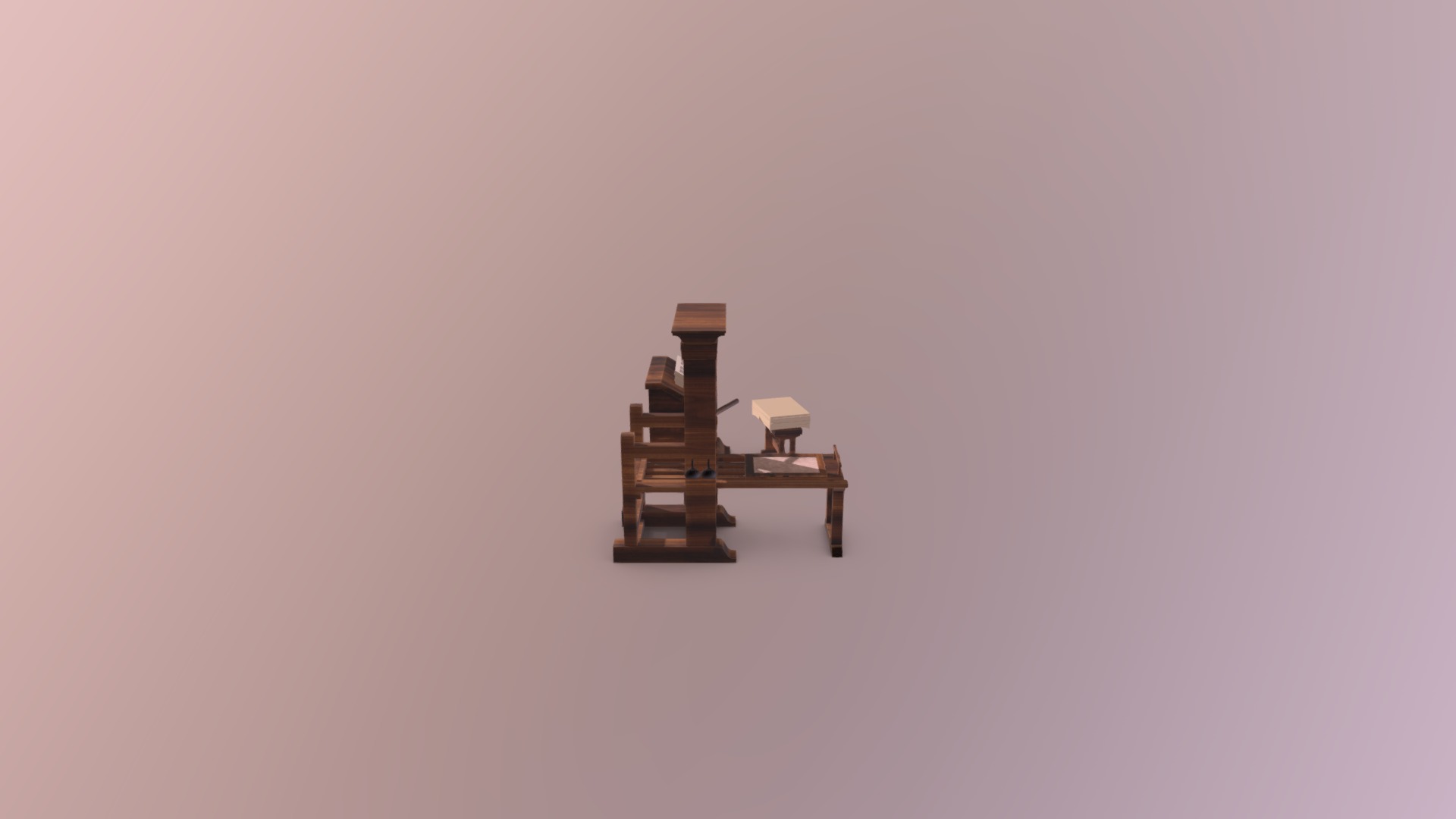 Adventist Review / Present Truth Printer (1850s) - 3D model by ...